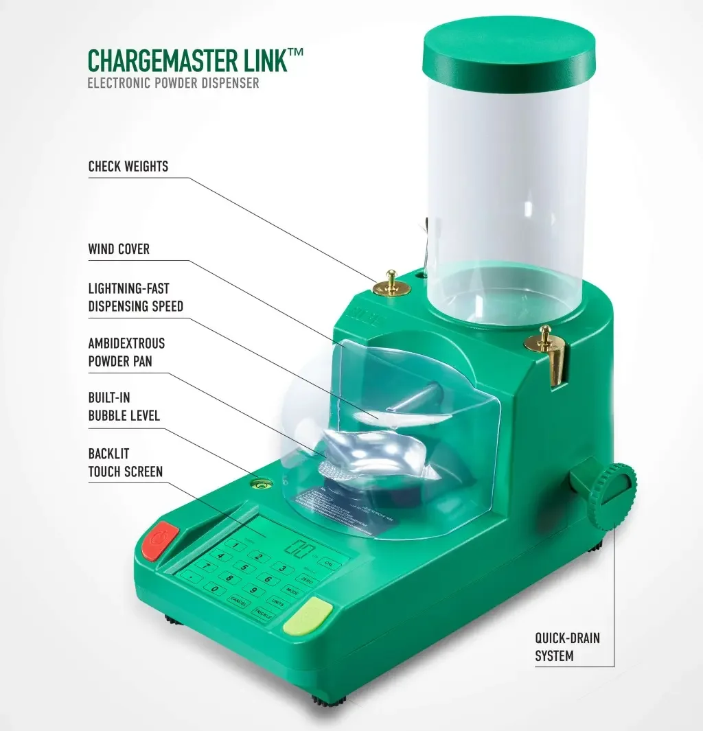RCBS CHARGEMASTER LINK ELECTRONIC POWDER DISPENSER - RCBS - Genladning ...