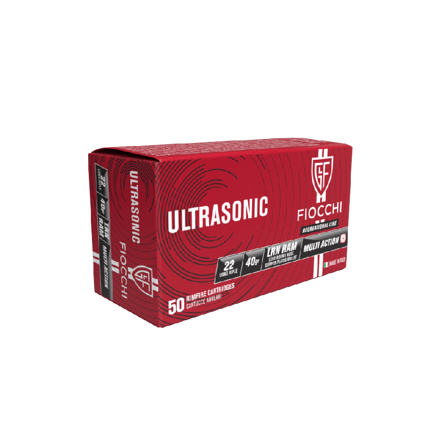 Fiocchi 22 LR Ultrasonic 40 Gr. 50 stk. - FIOCCHI - Genladning Danmark ApS
